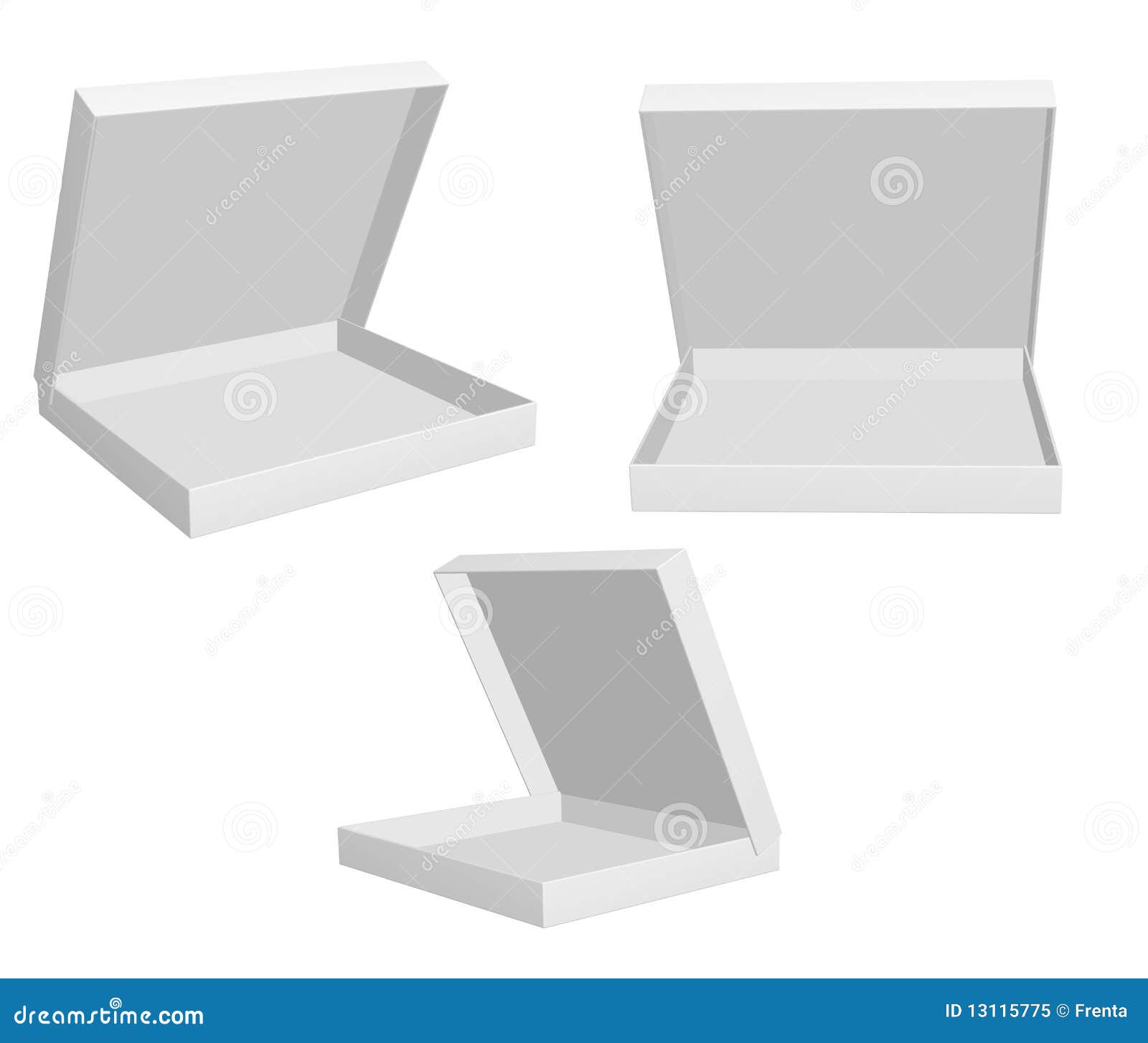 3d open empty box stock illustration. Illustration of open - 13115775