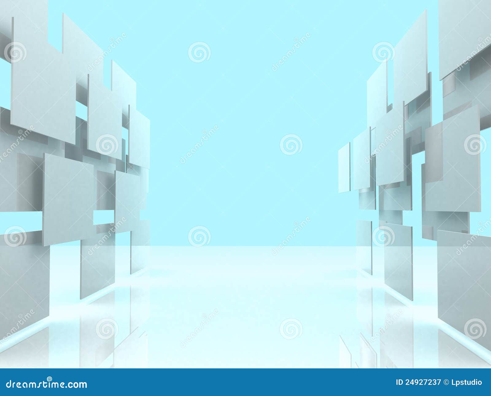 3d Overlapping Rectangles Isolated Over a White Background Stock ...