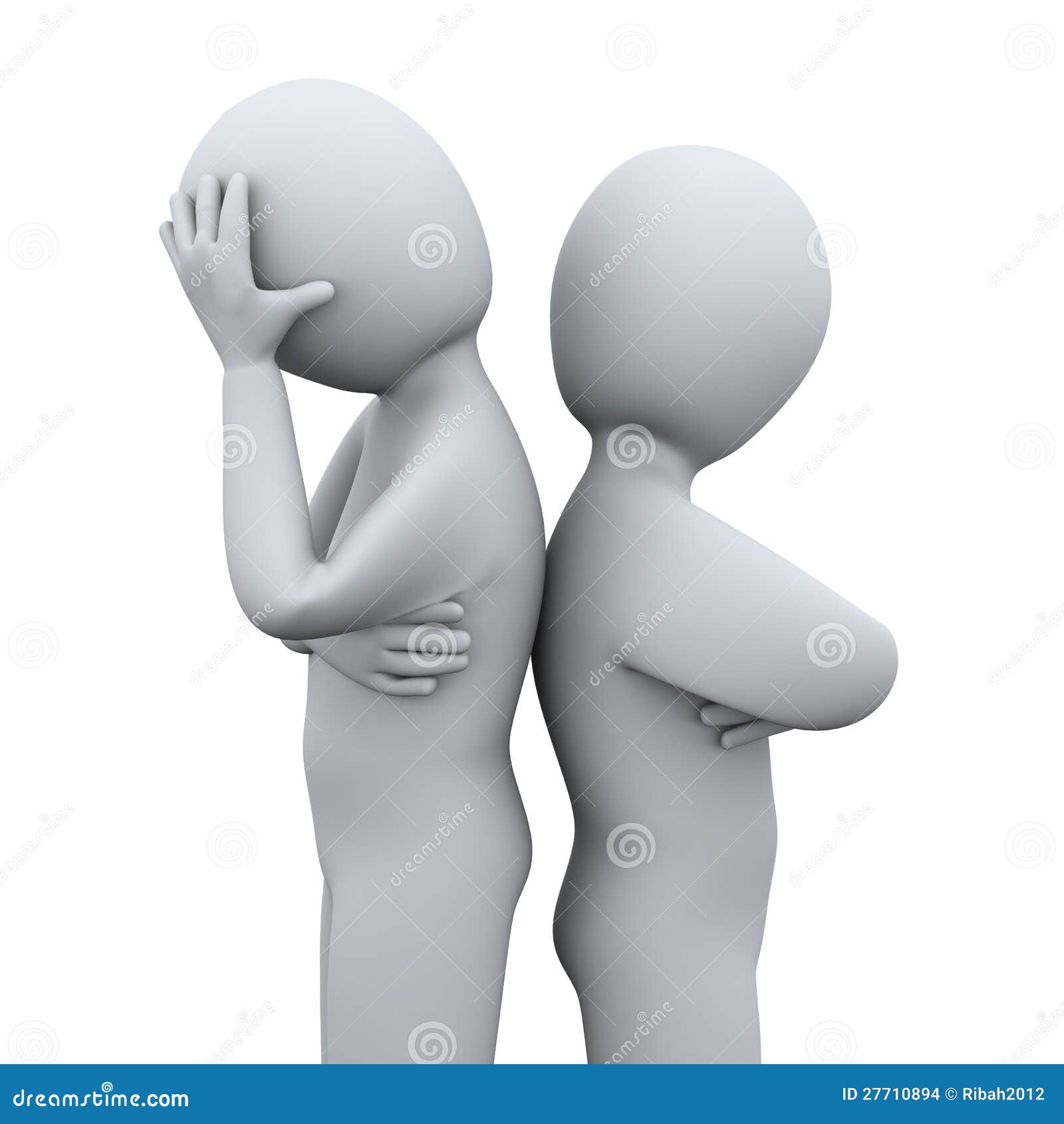 3d people conflict stock illustration. Illustration of pose - 27710894