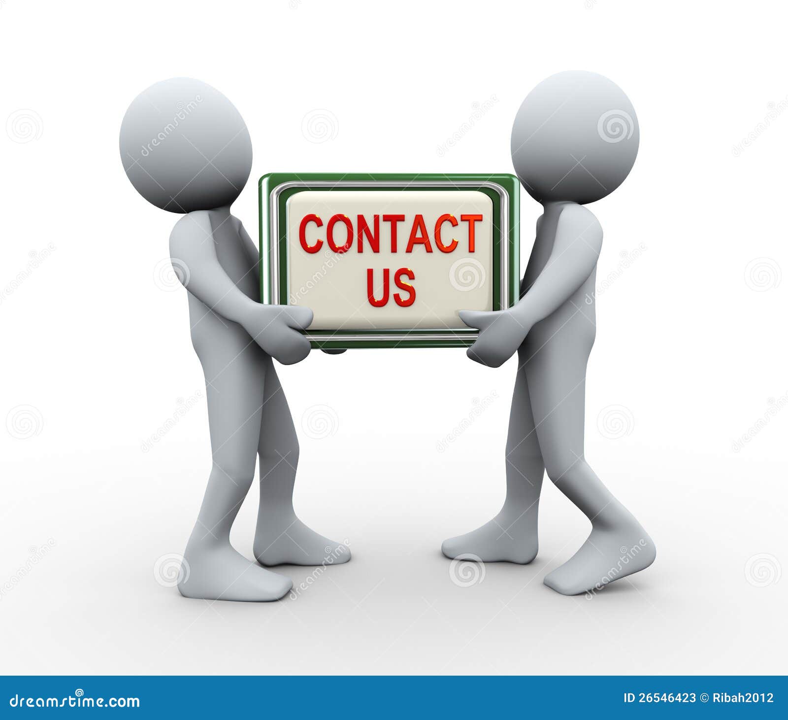 3d People Contact Us Royalty-Free Cartoon | CartoonDealer.com #26546423