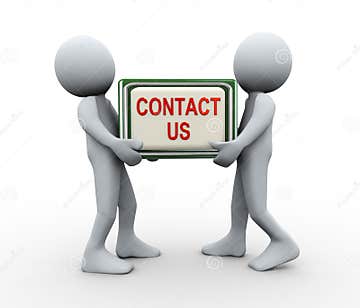 3d people contact us stock illustration. Illustration of contactus ...