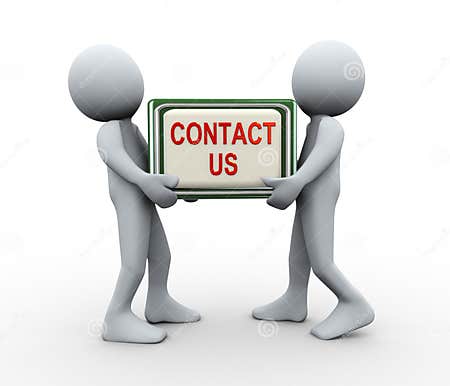 3d people contact us stock illustration. Illustration of contactus ...