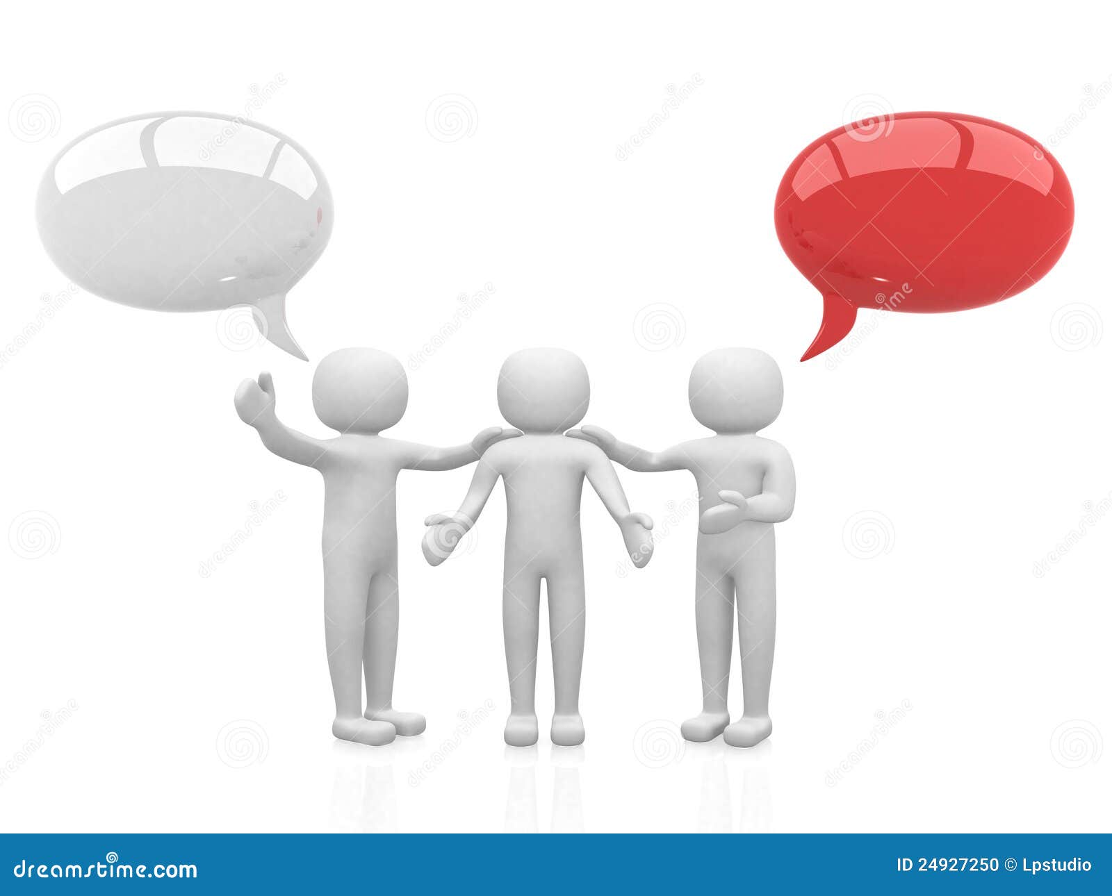 3d people - person talking stock illustration. Illustration of ...
