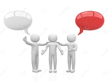 3d people - person talking stock illustration. Illustration of ...