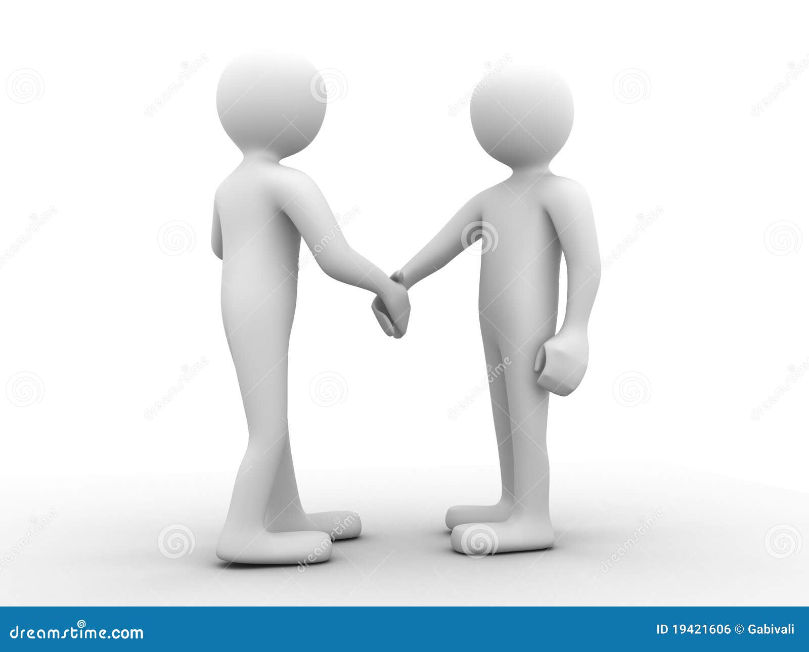 3d people shaking hands stock illustration. Illustration of concept ...