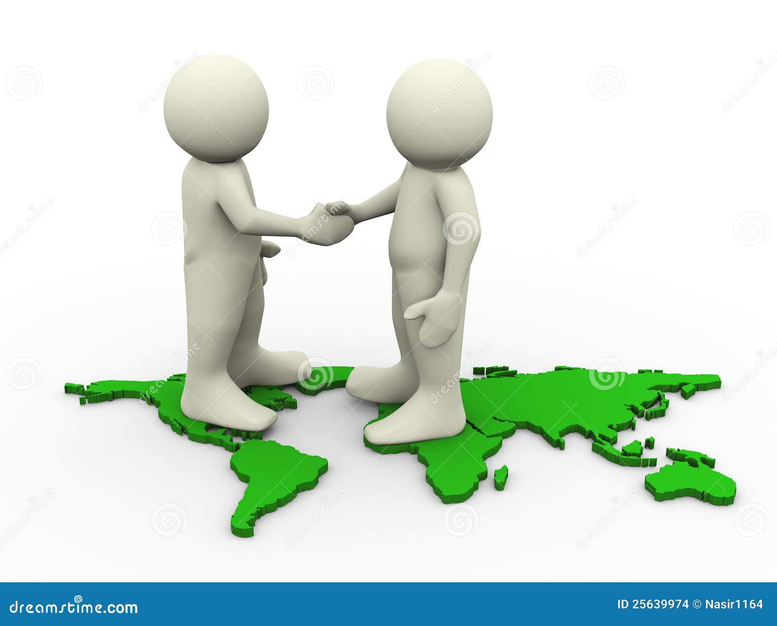 3d people shaking hands stock illustration. Illustration of people ...