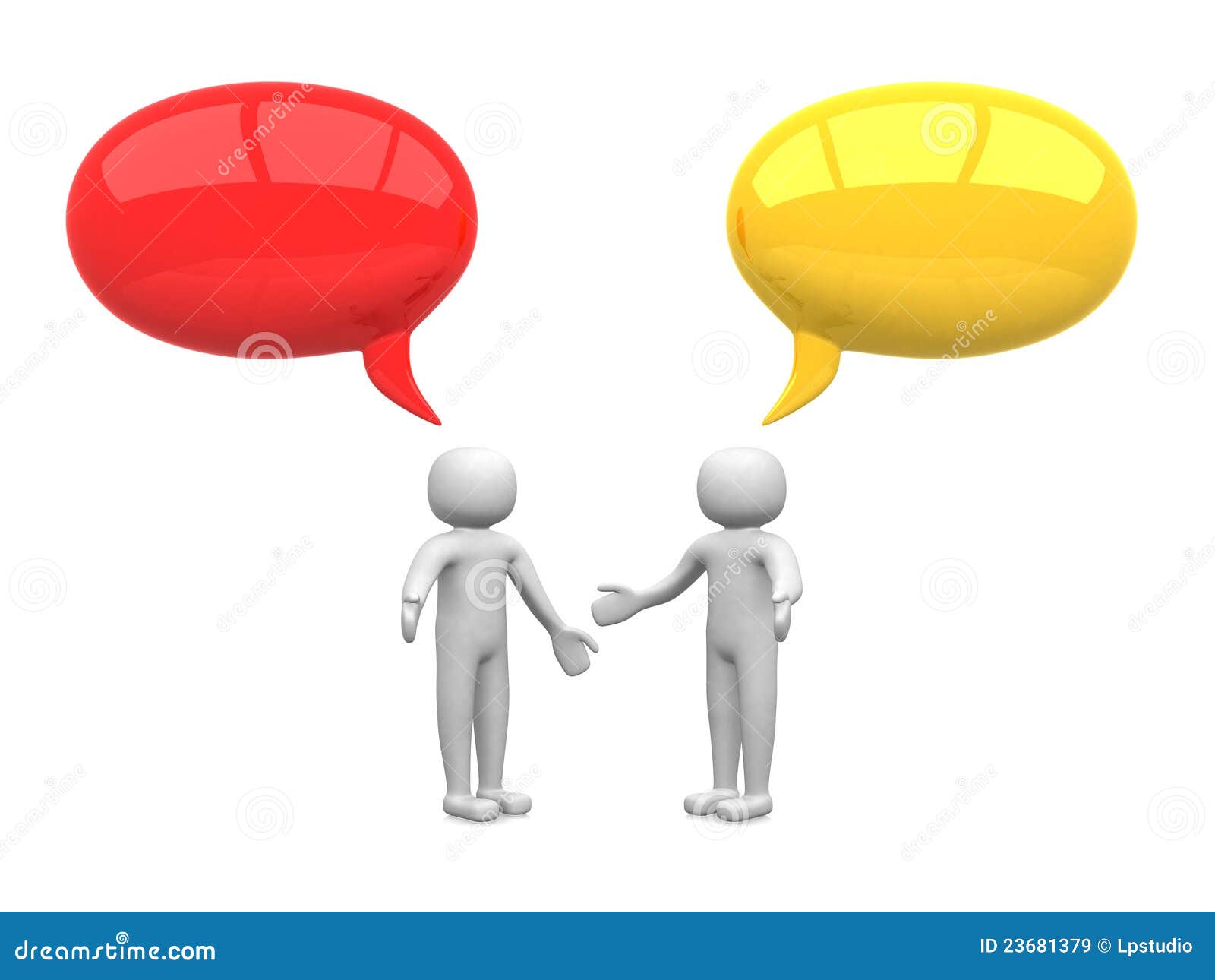3d people talking stock image. Image of conceptual, speak - 23681379