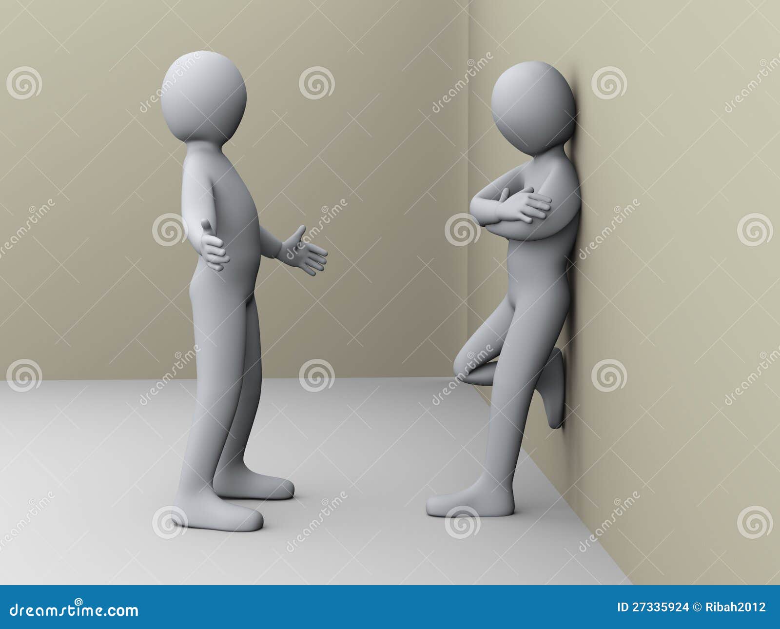 3d people talking stock illustration. Illustration of friendly - 27335924