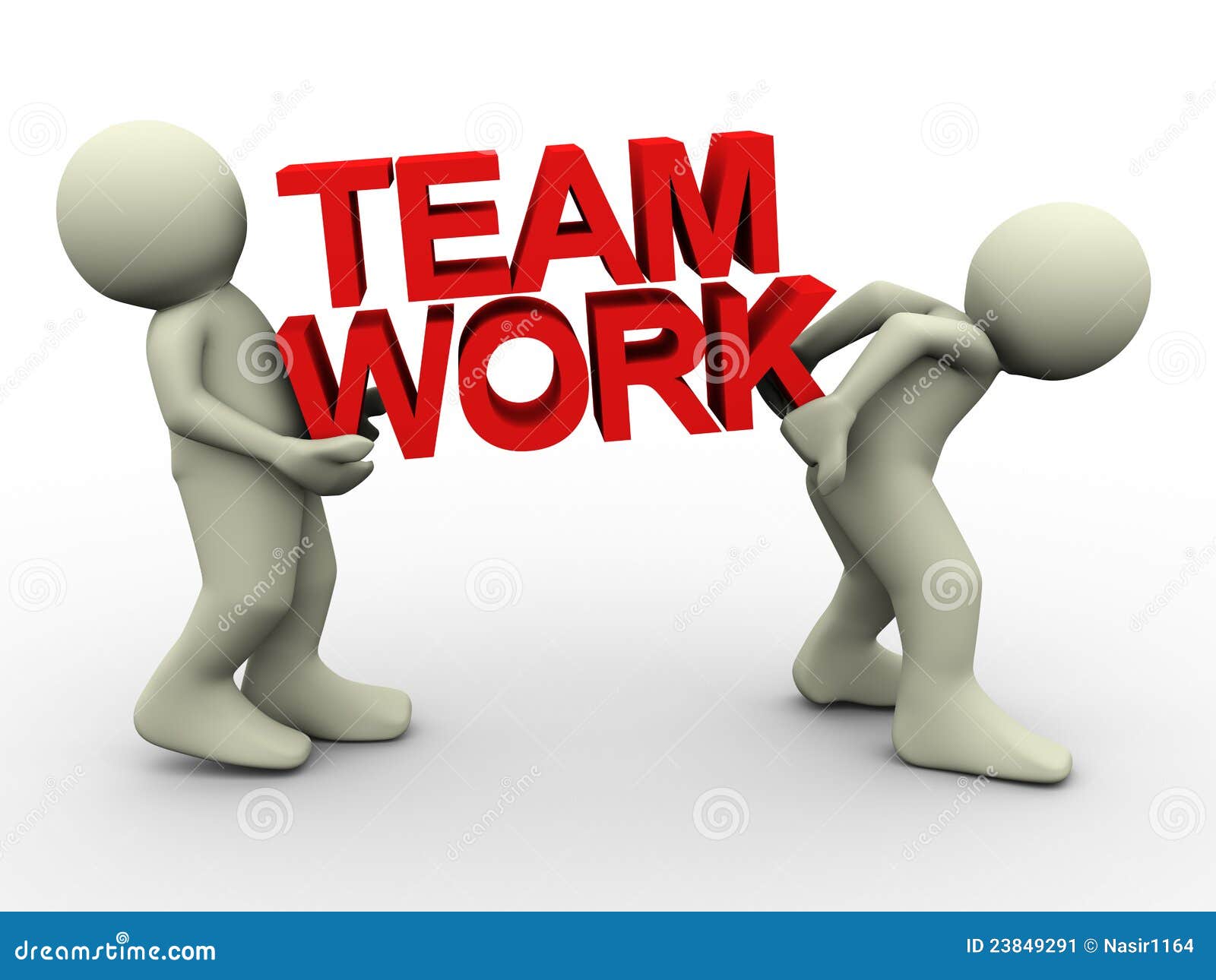 3d people teamwork stock illustration. Illustration of cooperation ...