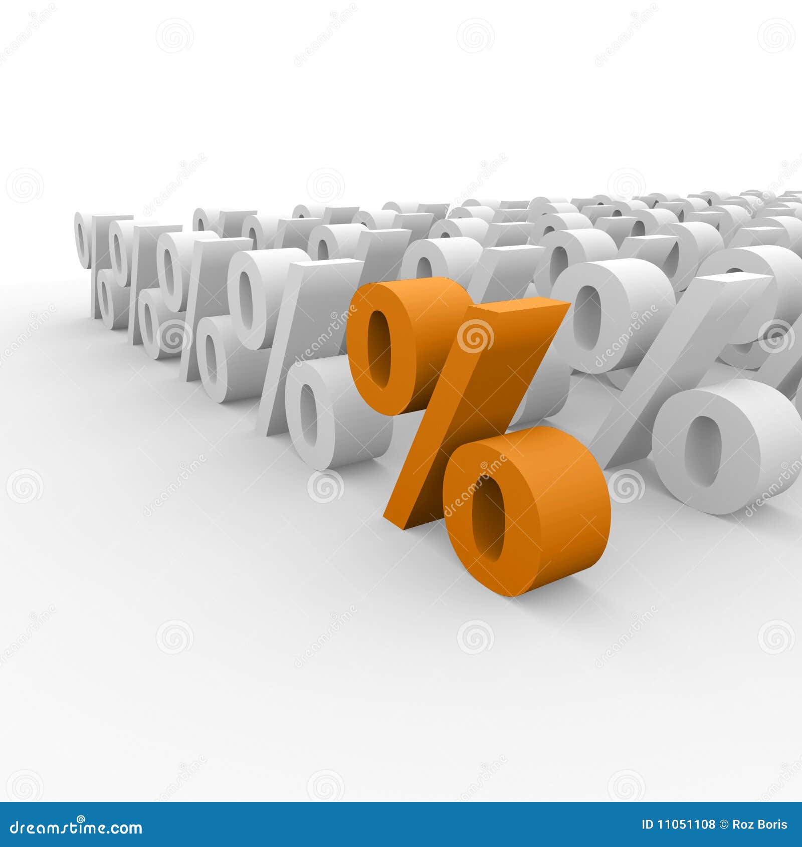 3D Percentage stock illustration. Illustration of price - 11051108