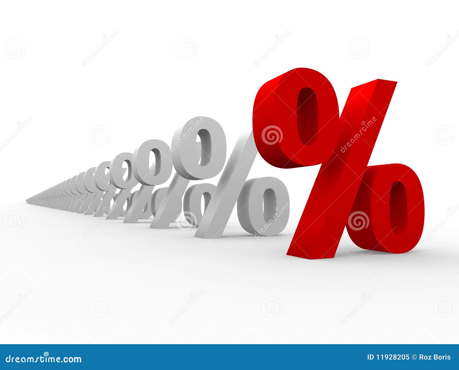 3D Percentage stock illustration. Illustration of calculation - 11928205