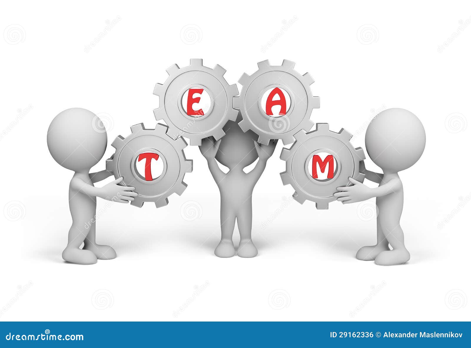 3d person – team stock illustration. Illustration of rotate - 29162336