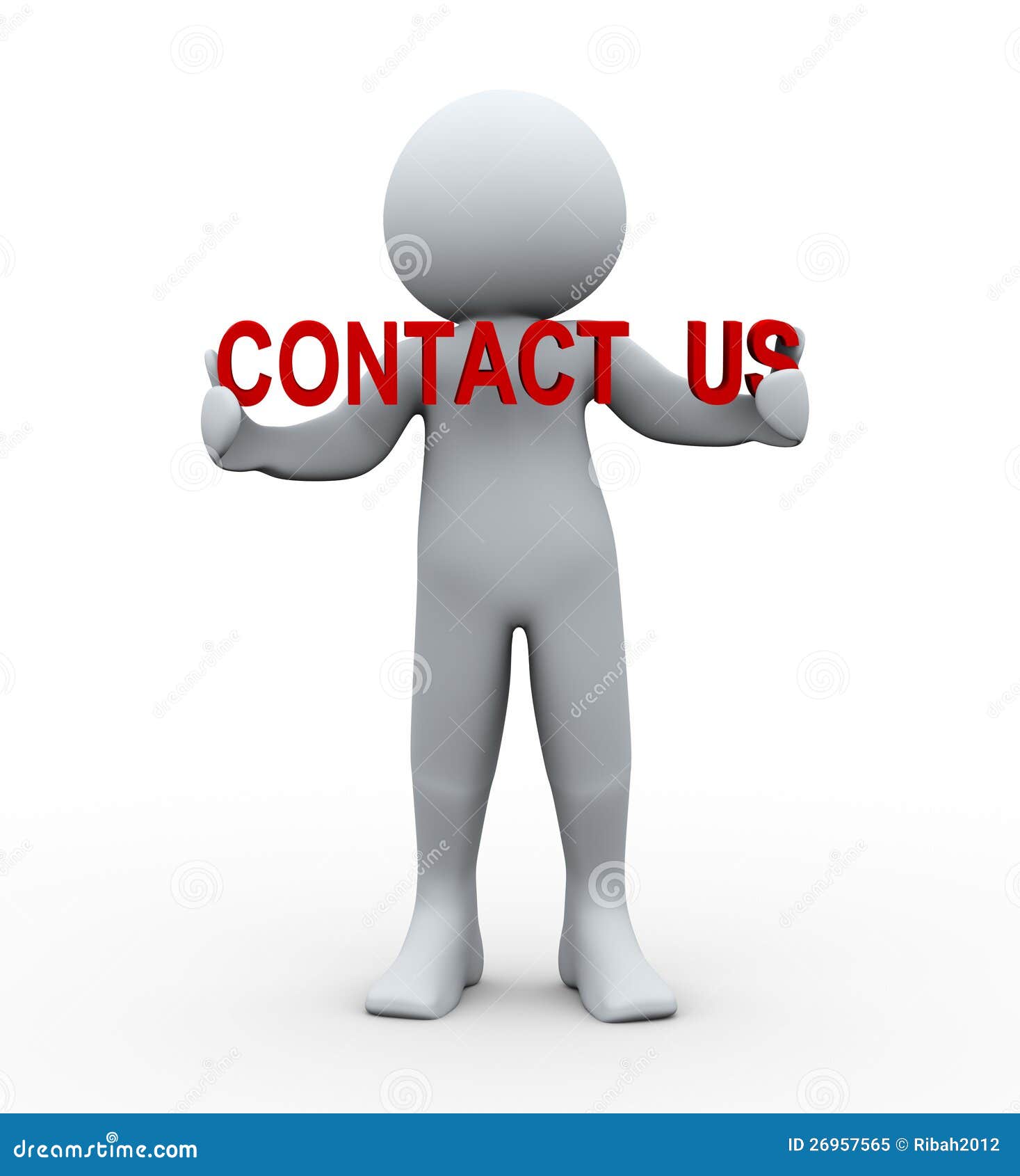 3d person and contact us stock illustration. Illustration of figure ...