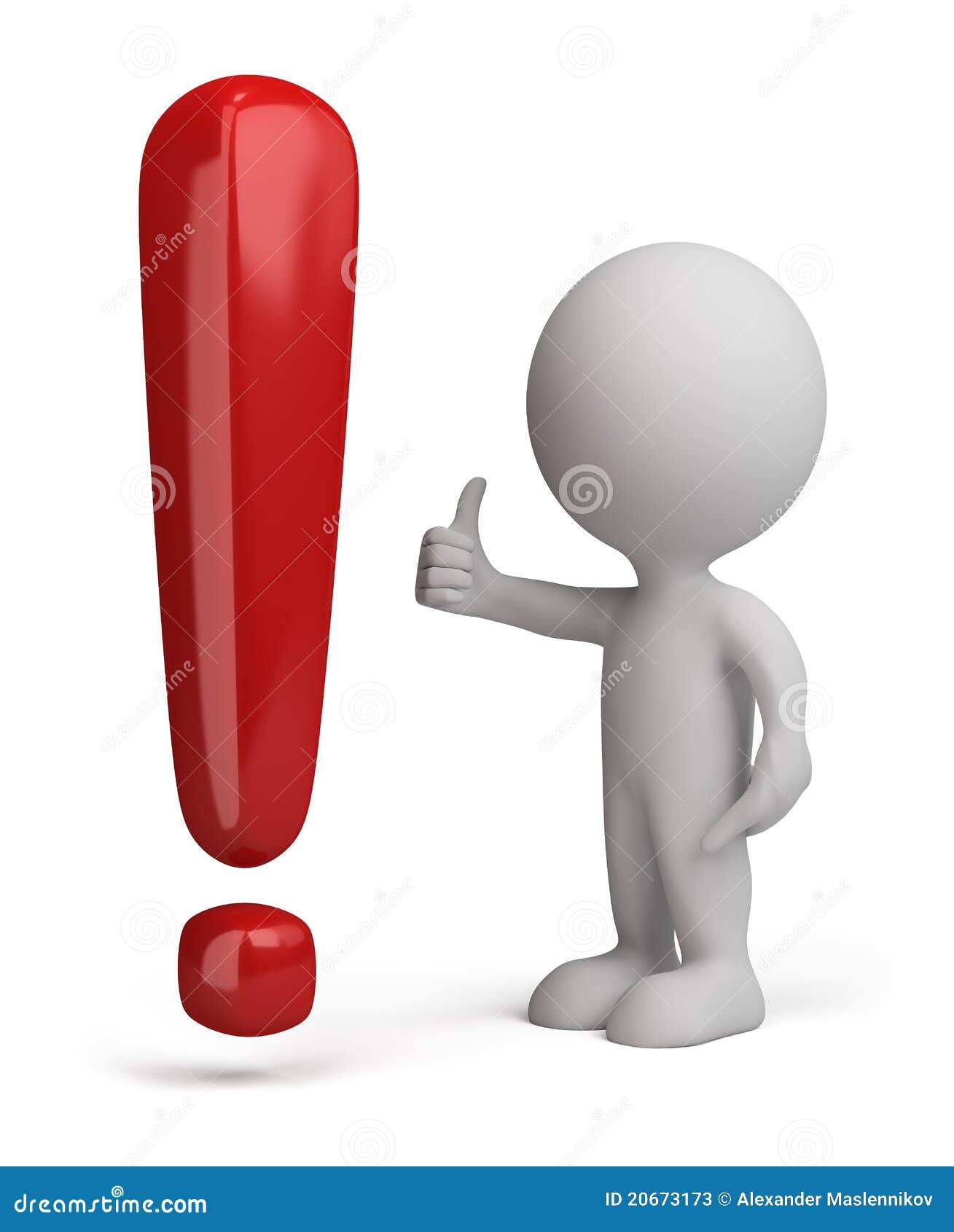 Person With Exclamation Mark Royalty-Free Stock Photo | CartoonDealer ...