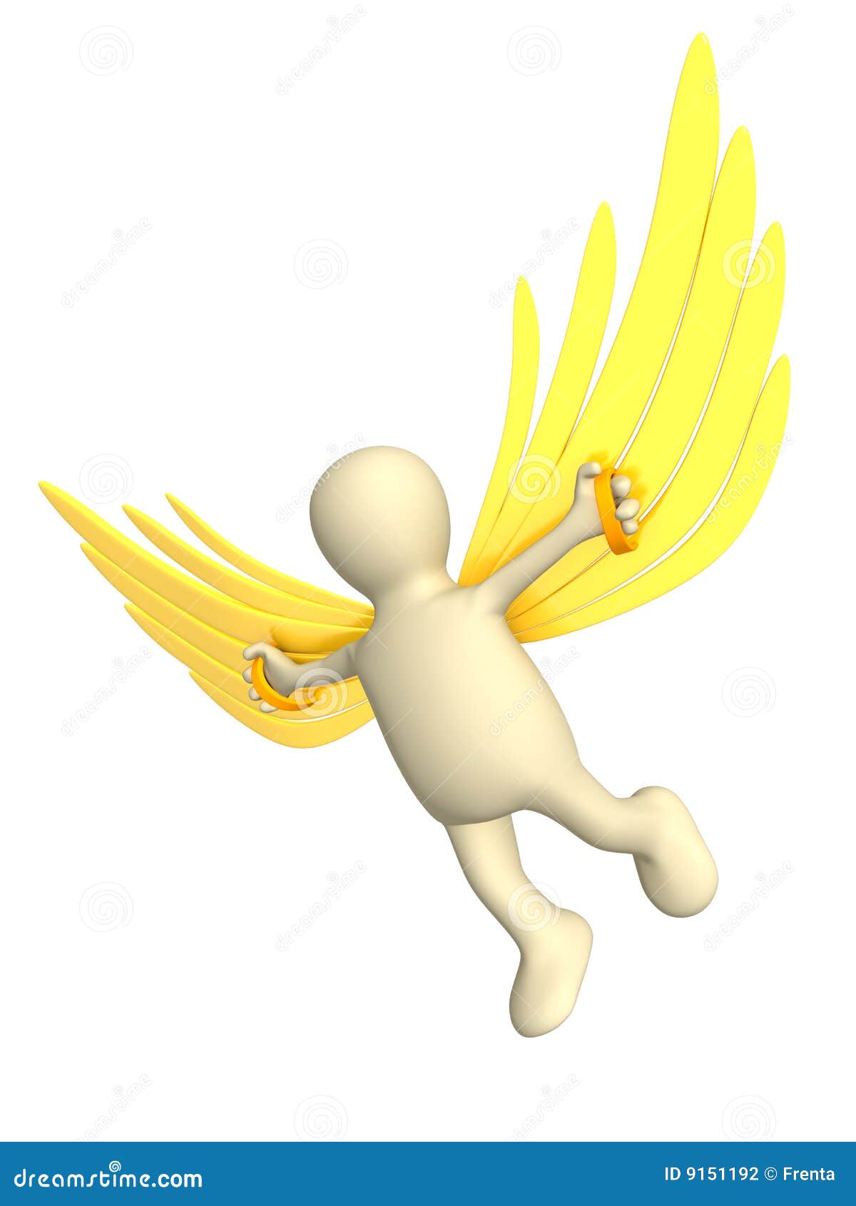 Human Flying With Wings
