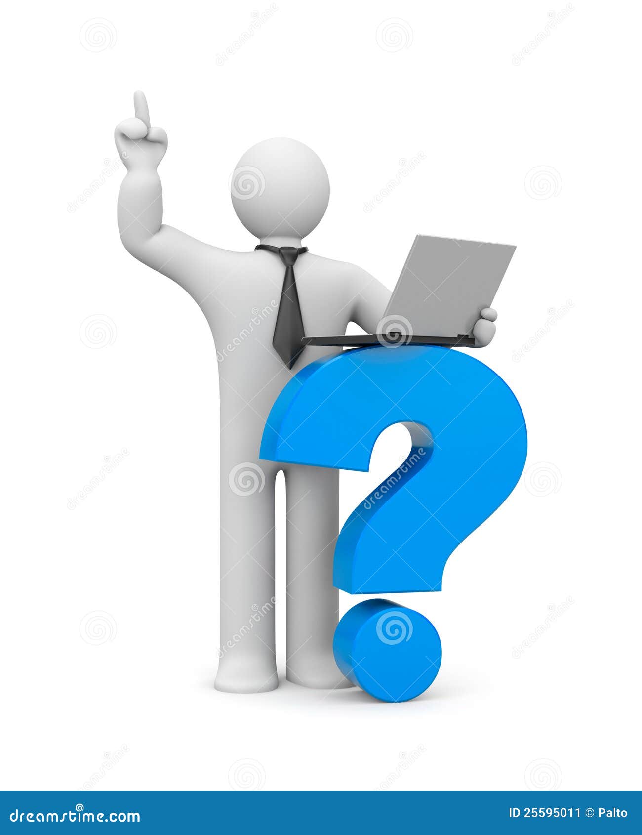 3d Person Found a Solution To the Issue Stock Illustration ...