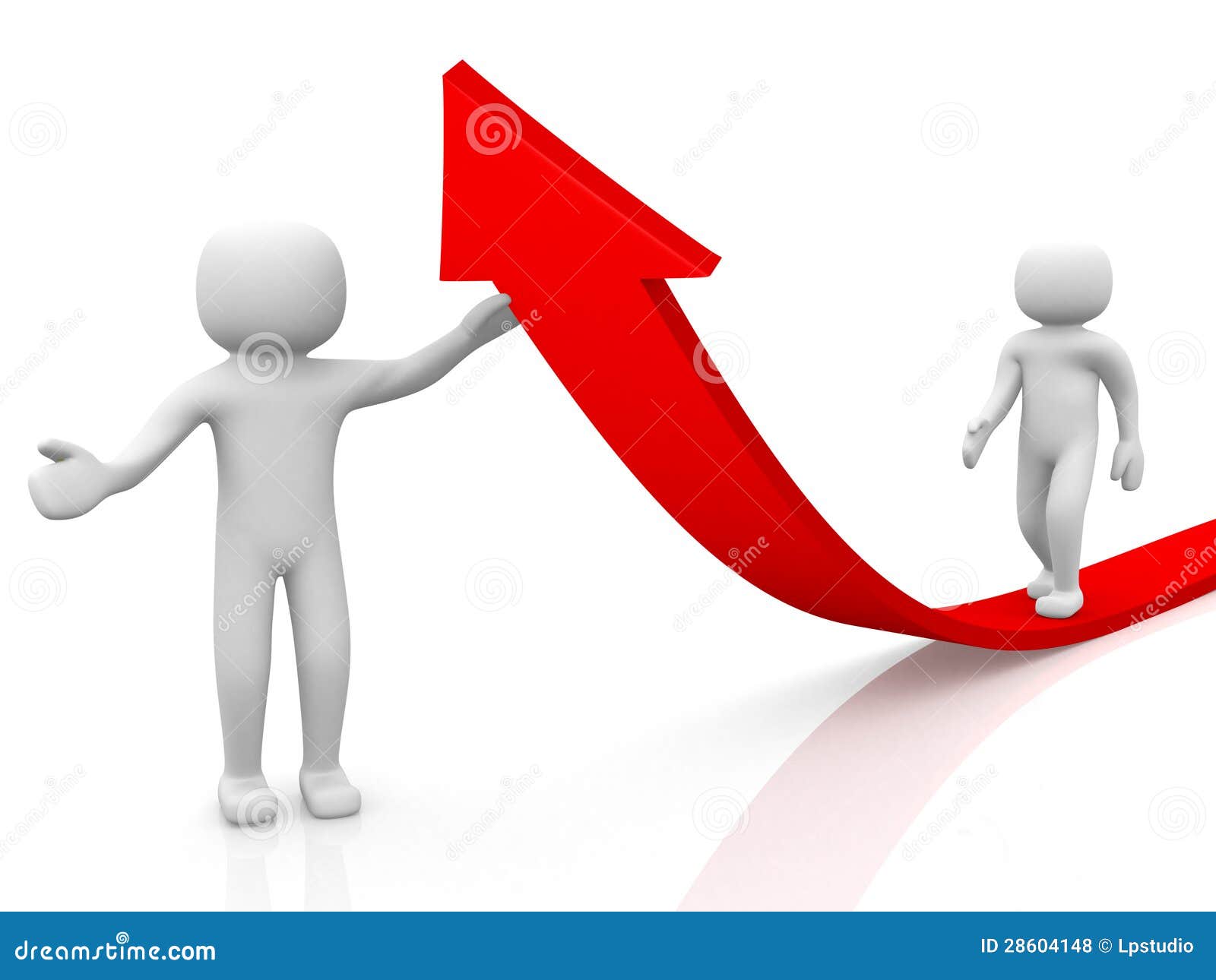 3d person partners stock illustration. Illustration of future - 28604148