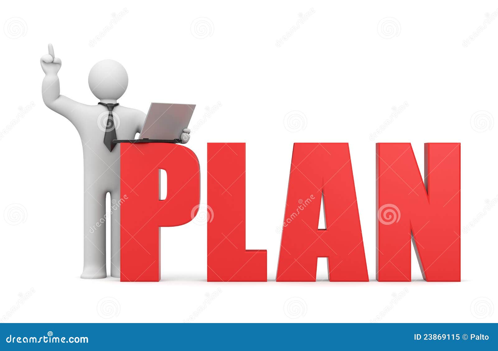 3d person planning stock illustration. Illustration of keyboard - 23869115