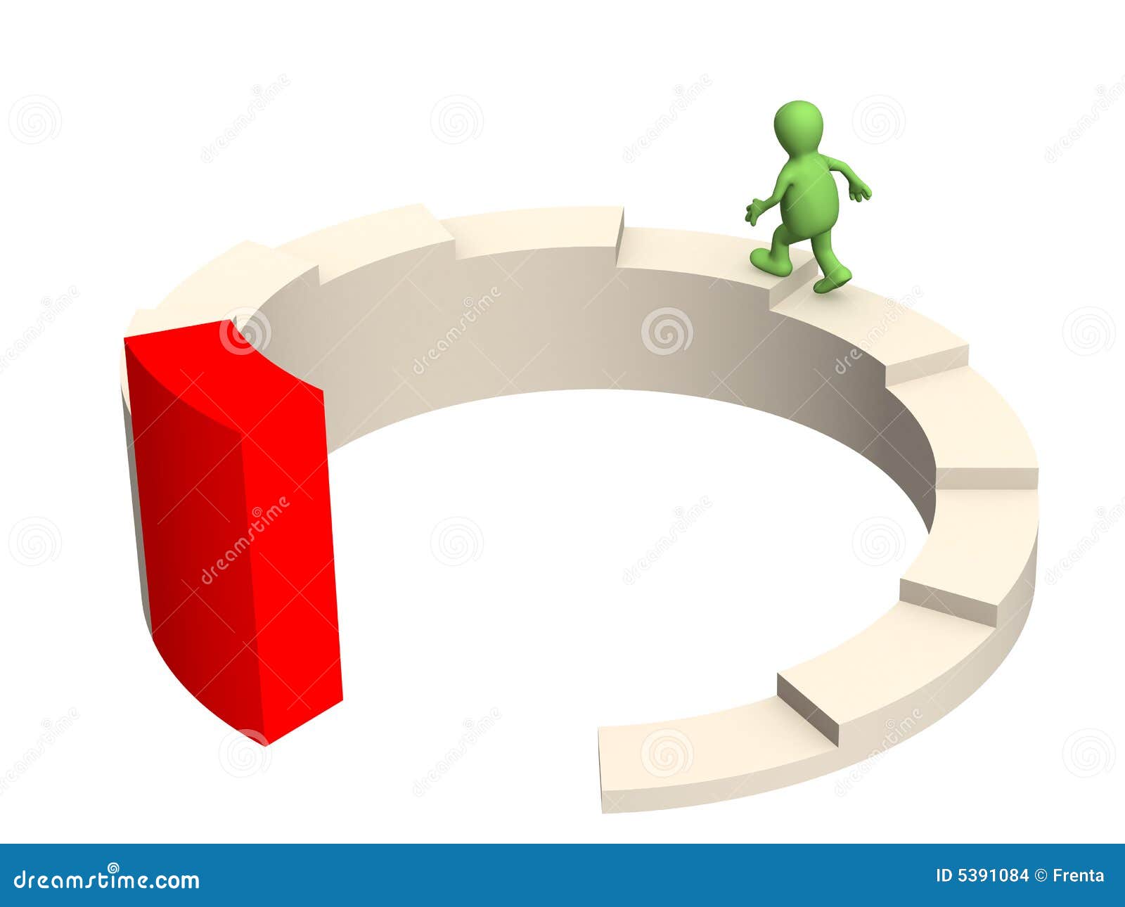 3d Person Puppet, Rising Under Diagram Stock Illustration ...