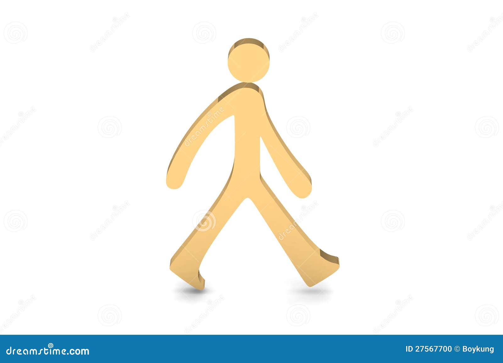 3D person walking stock illustration. Illustration of figure - 27567700