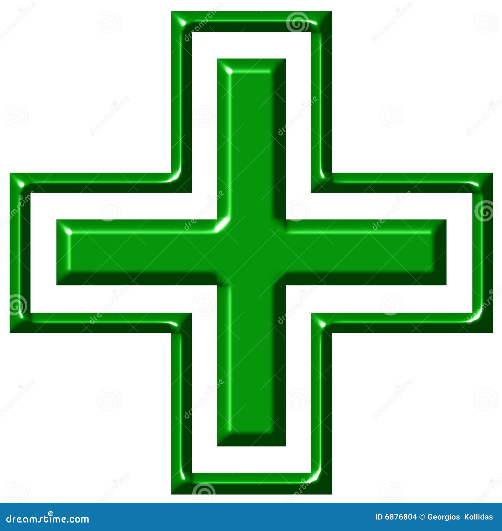 Pharmacy Cross Icon. Pharmacy Logo. Green Medicine Cross Consist Of ...