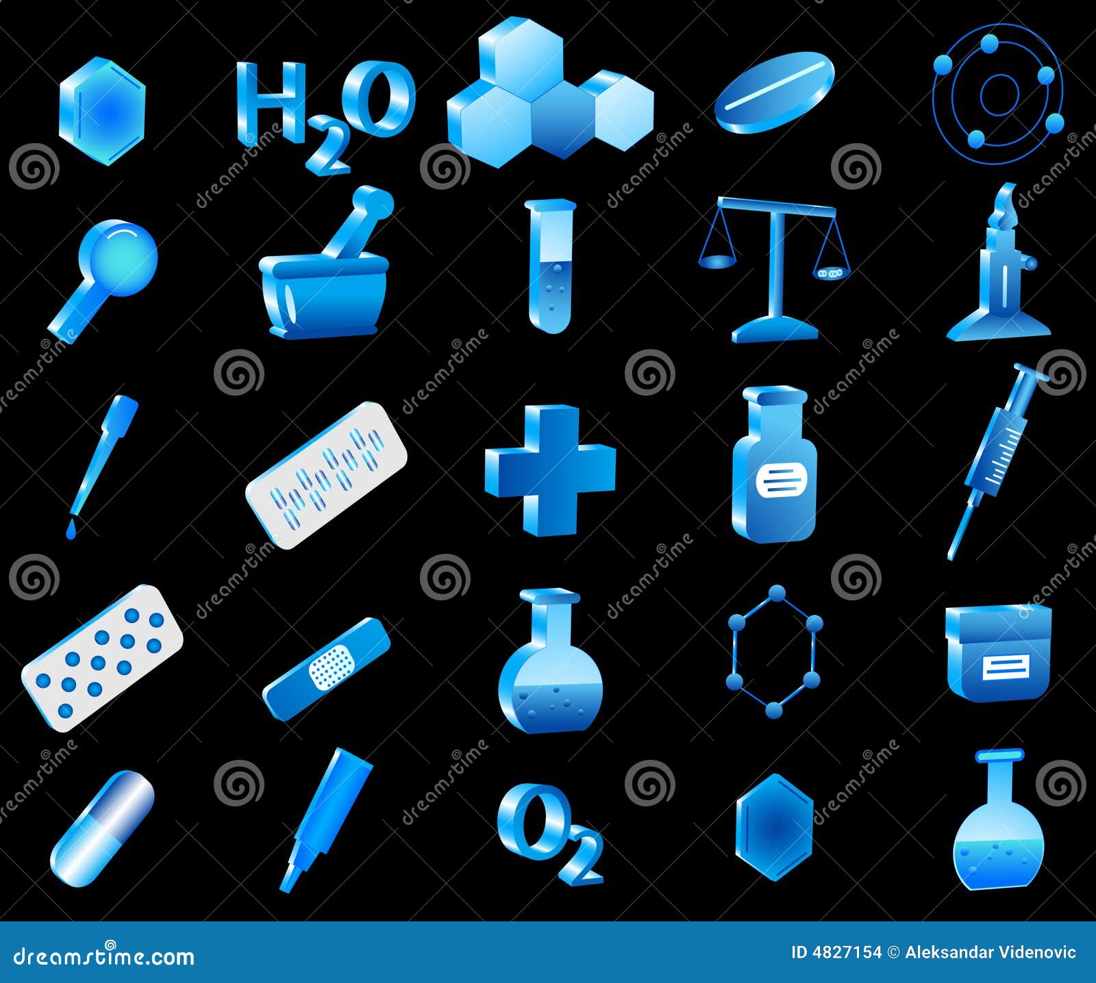 3d pharmacy icon stock vector. Illustration of magnifying - 4827154