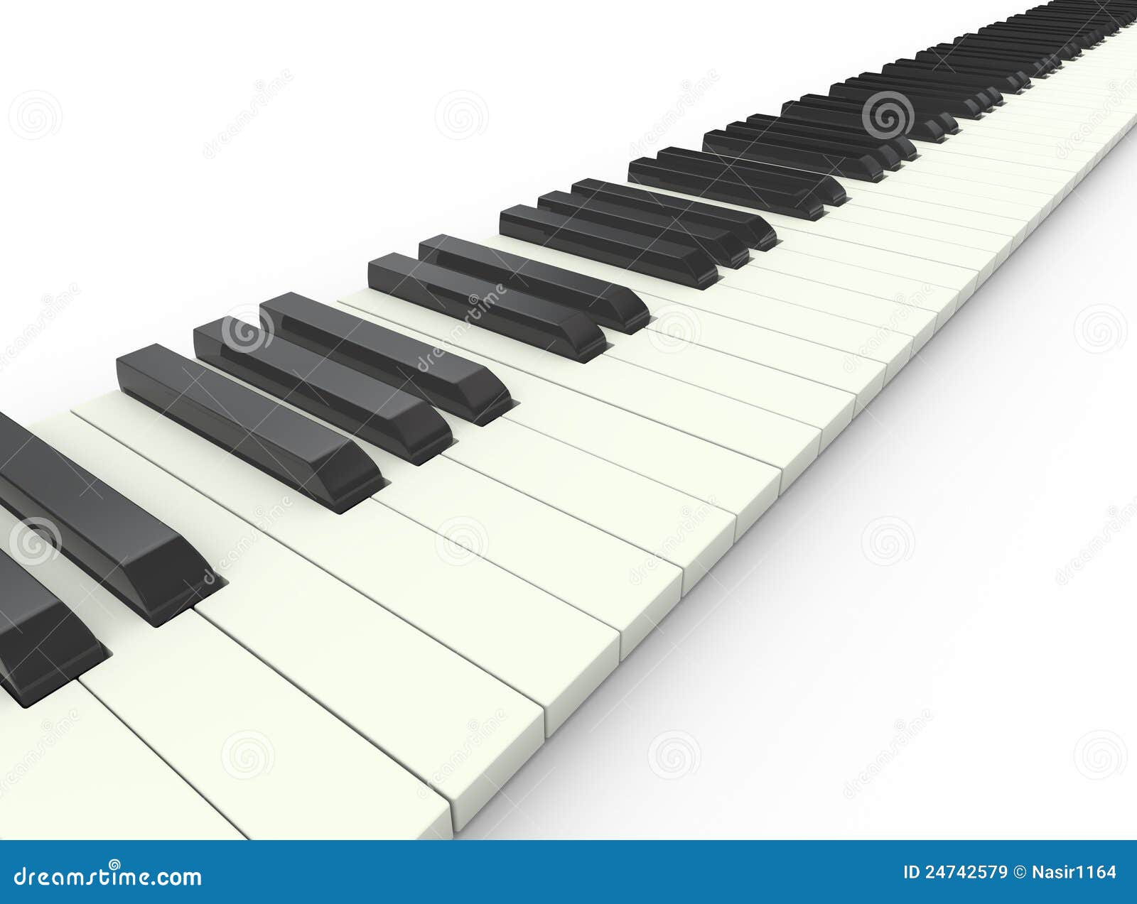 3d piano keyboard stock illustration. Illustration of audio - 24742579