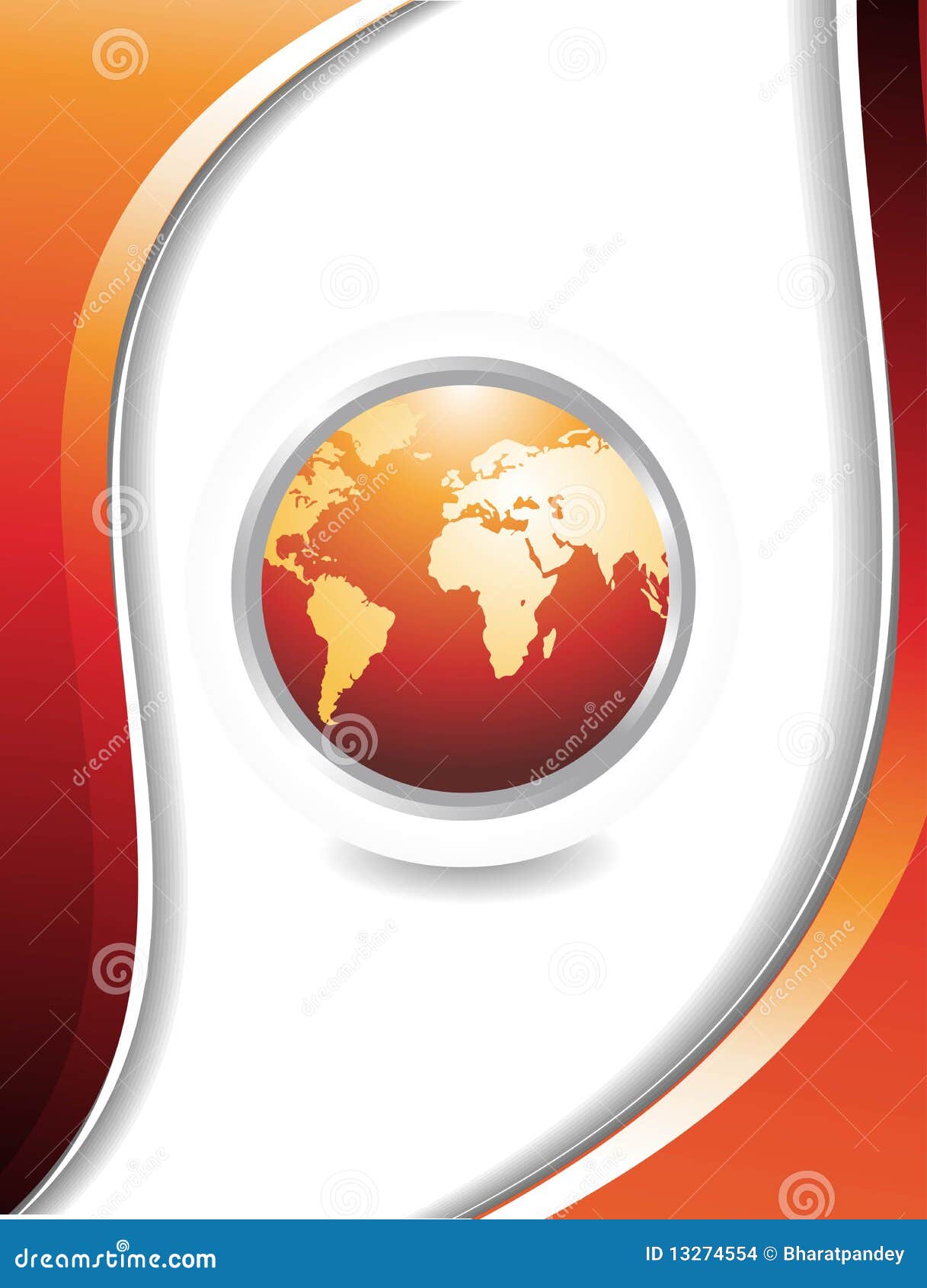 3D Pictogram Van De Bol Van De Aarde Vector Illustratie - Illustration ...