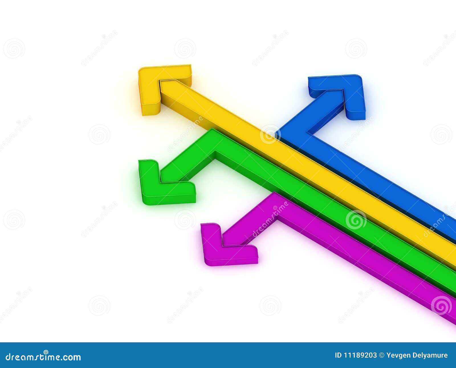 3d pijlen stock illustratie. Illustration of leiding - 11189203