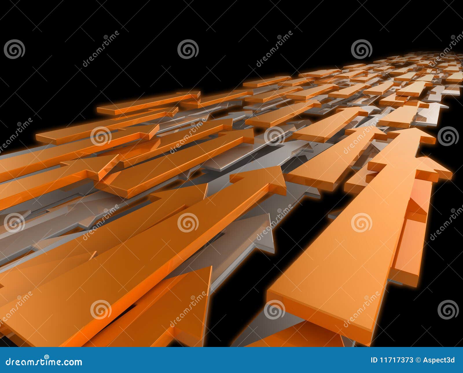 3d pijlen stock illustratie. Illustration of leiding - 11717373
