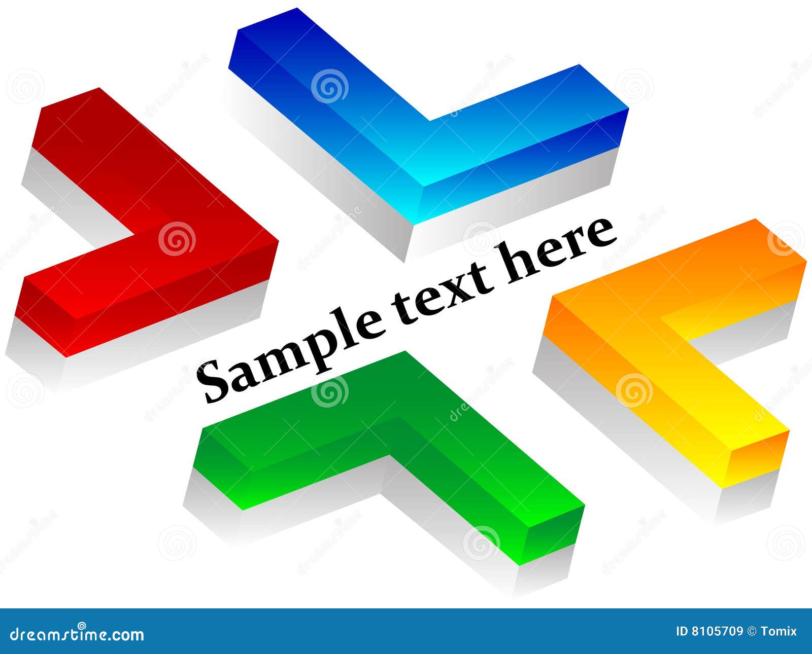 3d pijlen vector illustratie. Illustration of pijl, actie - 8105709