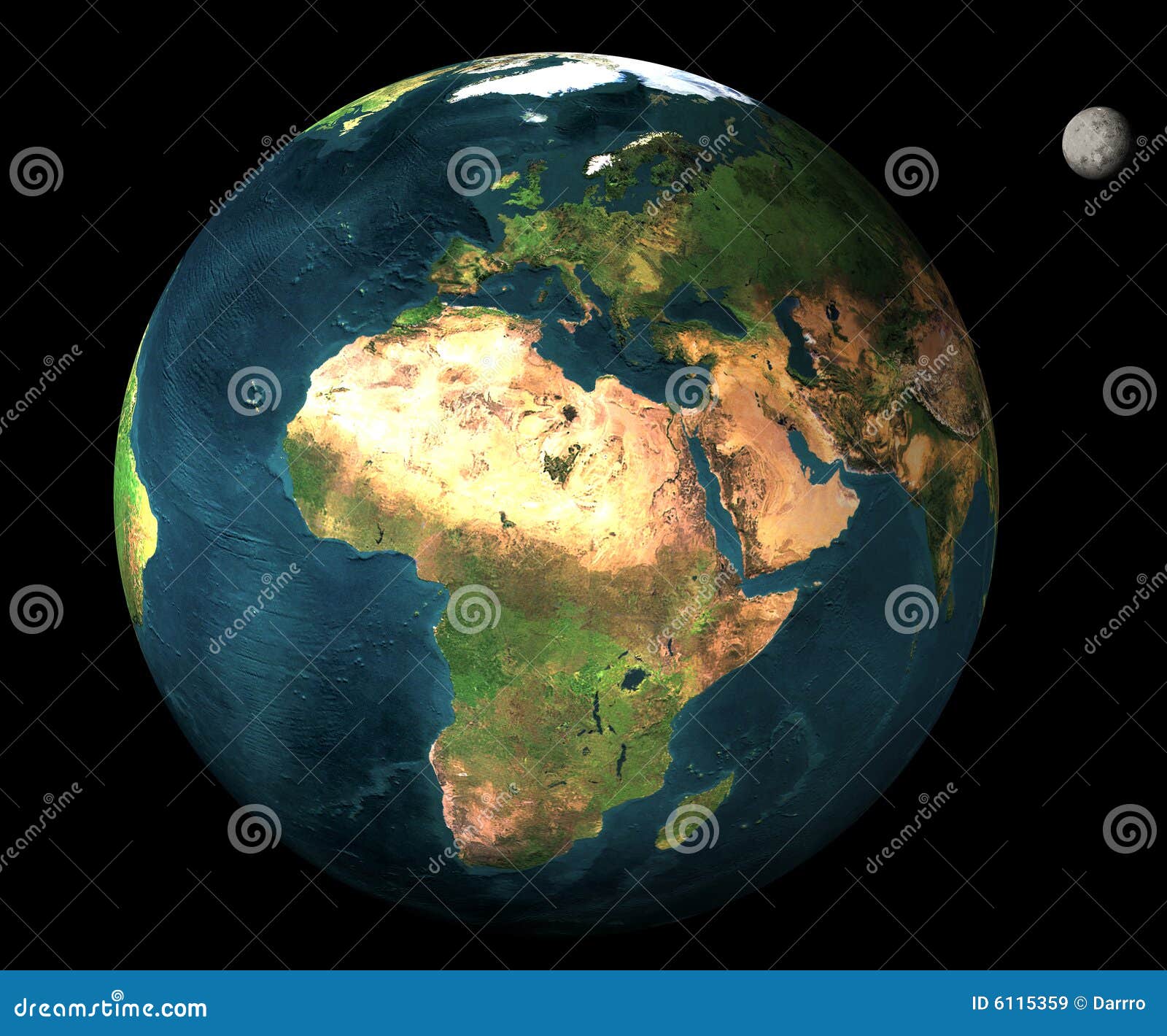 3D plantet Earth stock illustration. Illustration of blue - 6115359