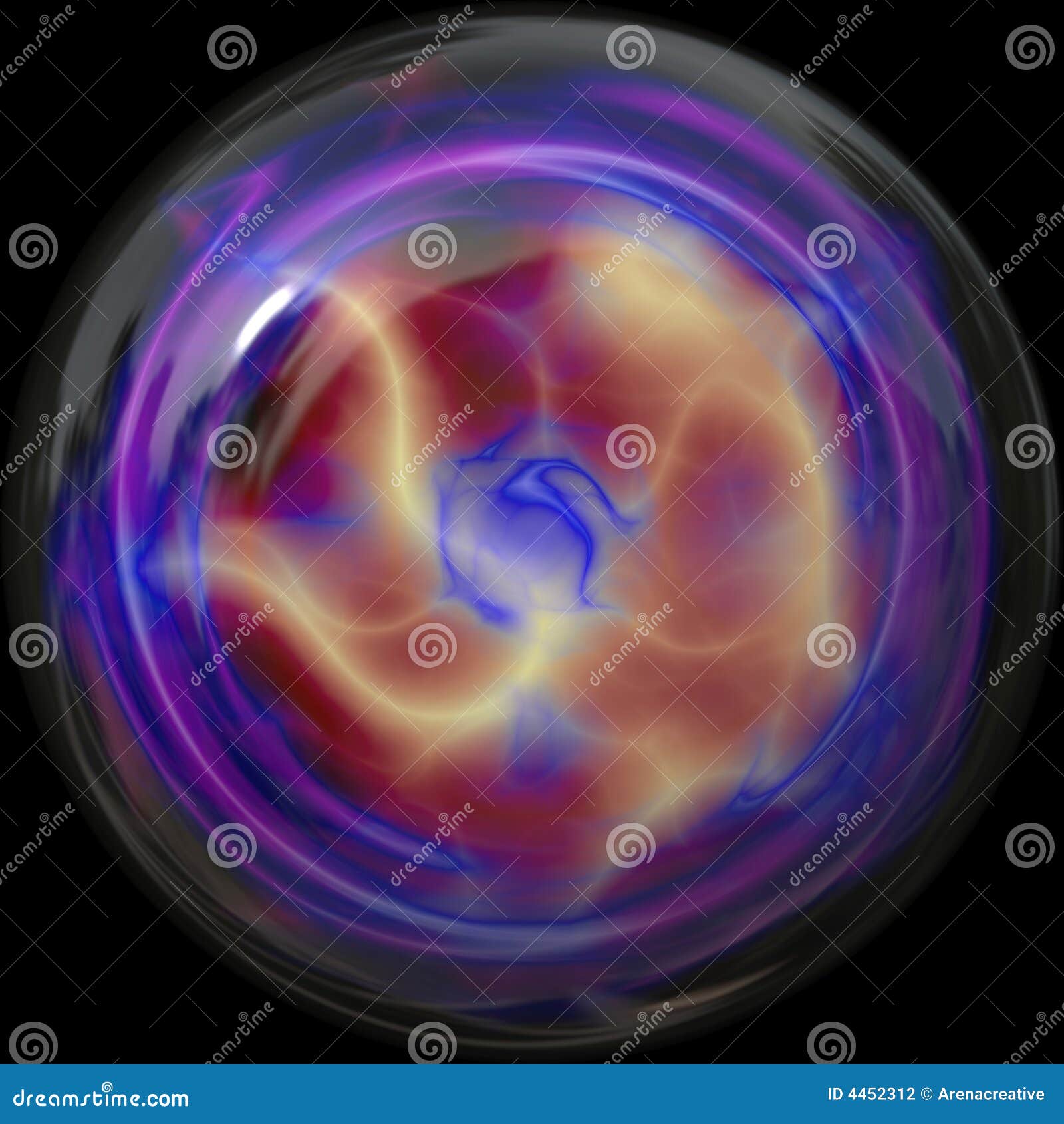 3d Plasma Ball stock illustration. Illustration of abstract - 4452312