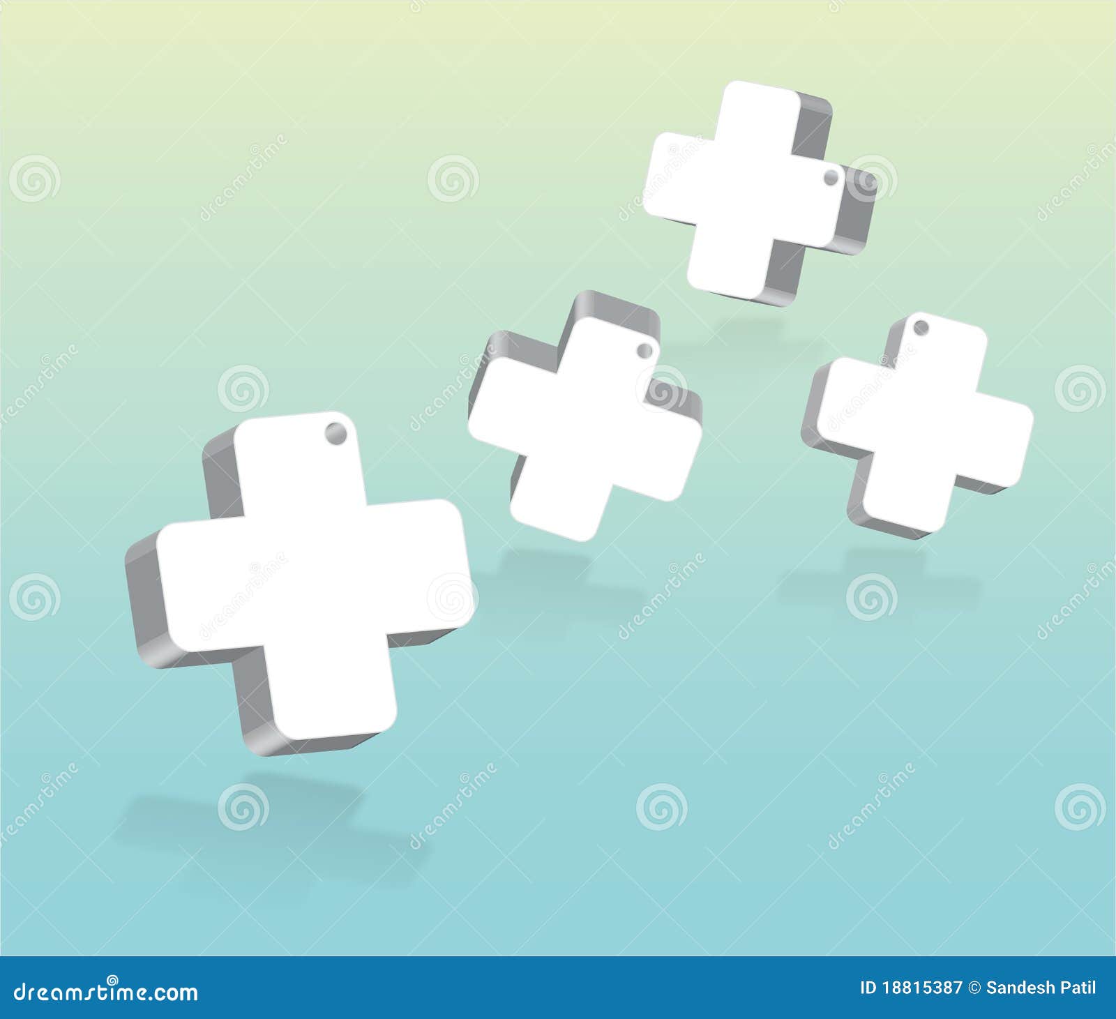 3d plus signs stock vector. Illustration of lesson, education - 18815387