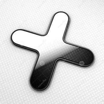 3d Plus Symbol in Perspective Stock Illustration - Illustration of ...