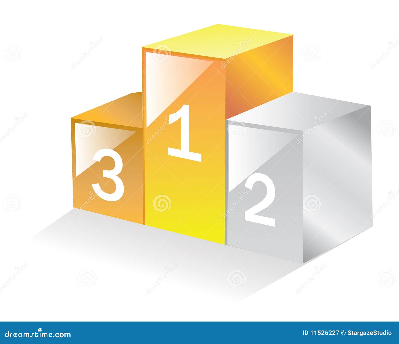 3d Podium stock illustration. Illustration of challenge - 11526227