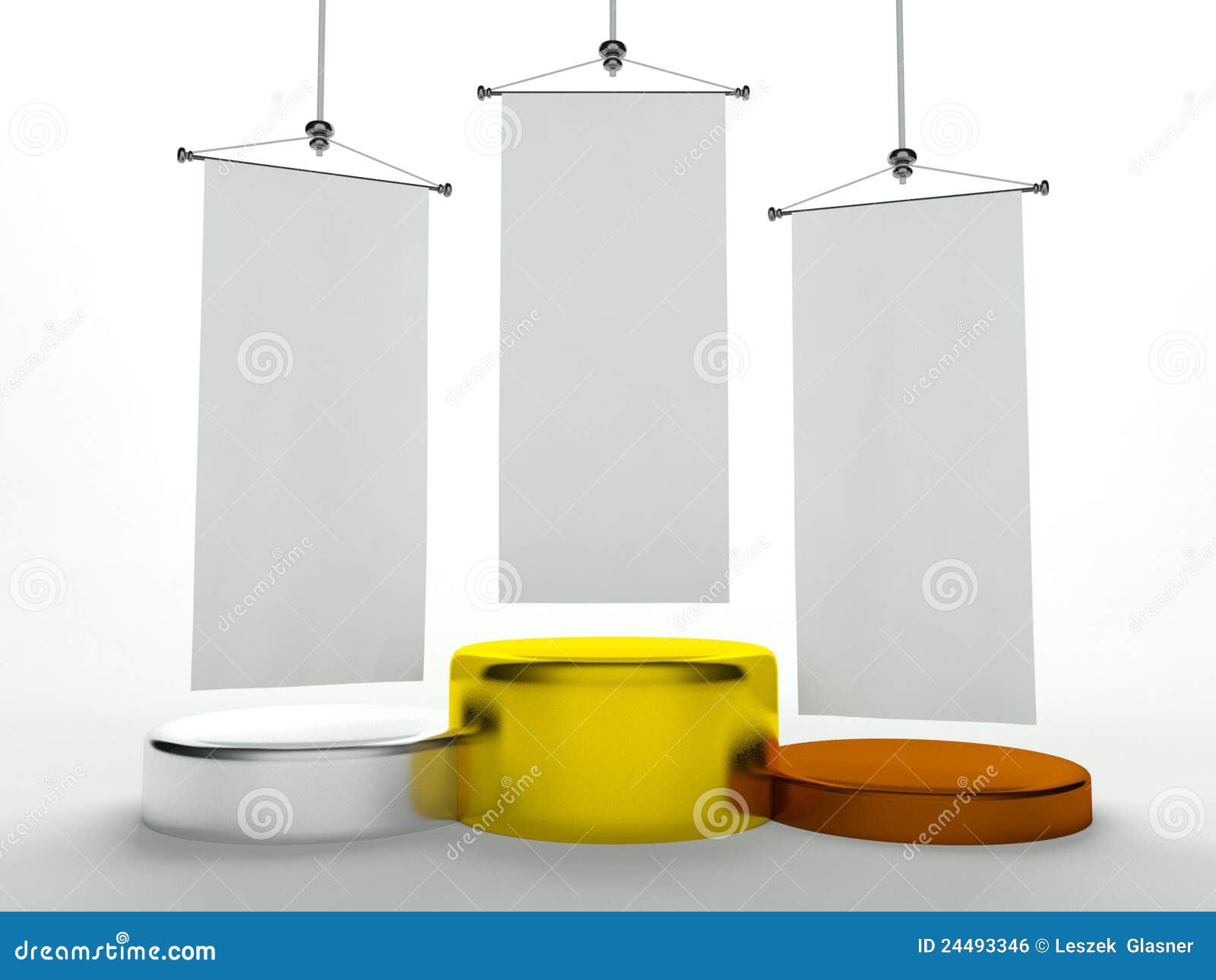 Empty Winners Podium