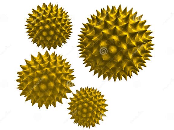 3d pollen stock illustration. Illustration of allergic - 4575577