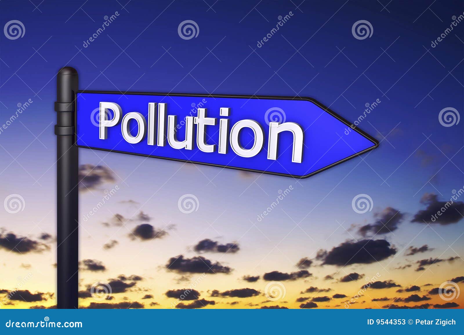 3d pollution signs stock illustration. Illustration of coal - 9544353