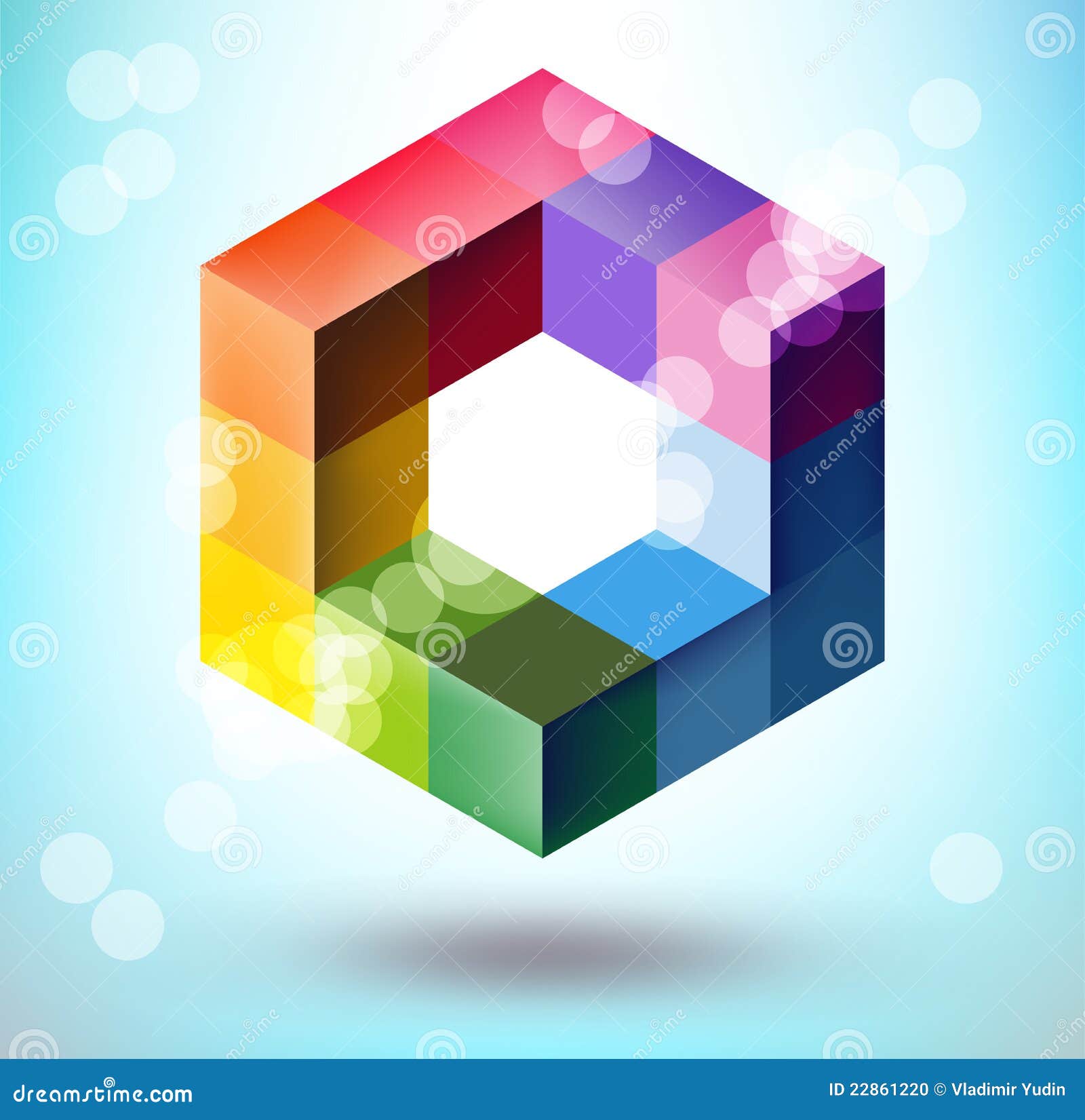 3d polygonal shape stock vector. Image of polygon, concept - 22861220