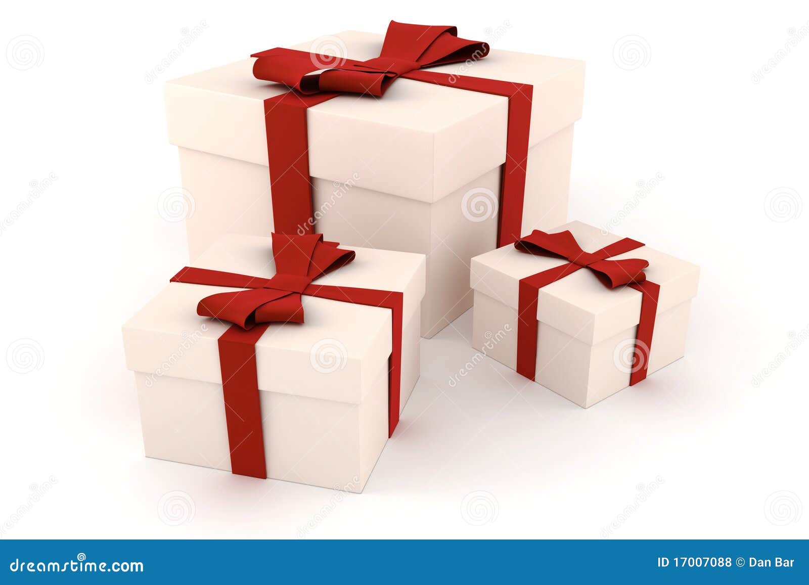 3d Present Boxes Isolated on White Stock Illustration - Illustration of ...