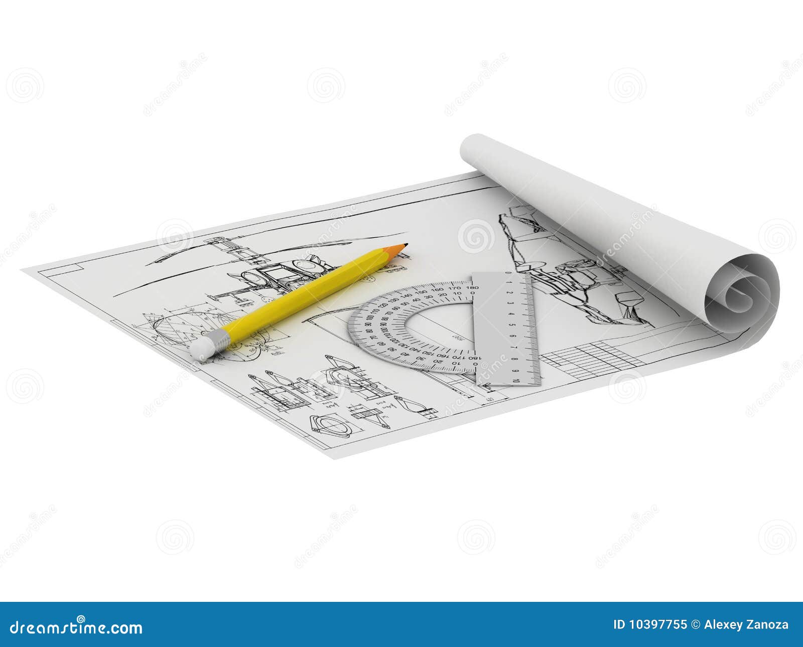 Protractor Set Isolated On White Background Vector Template Of An ...