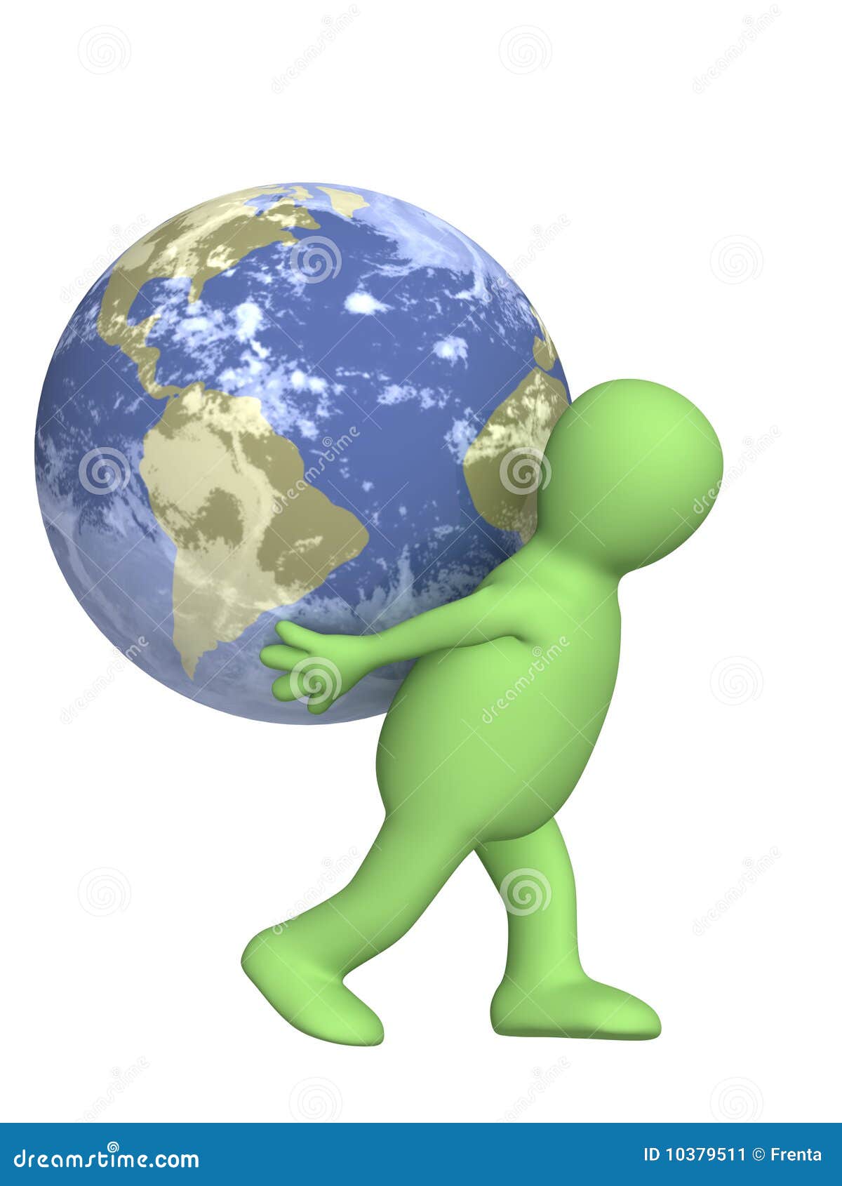 Carrying Atlas Earth Clip Art