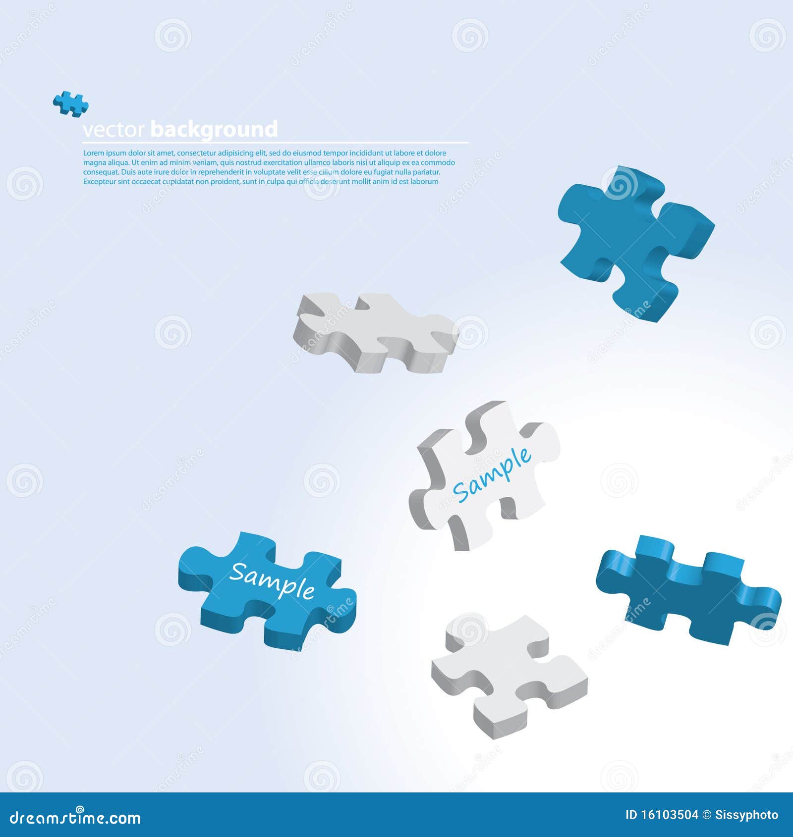 3d puzzle illustration stock vector. Illustration of background - 16103504