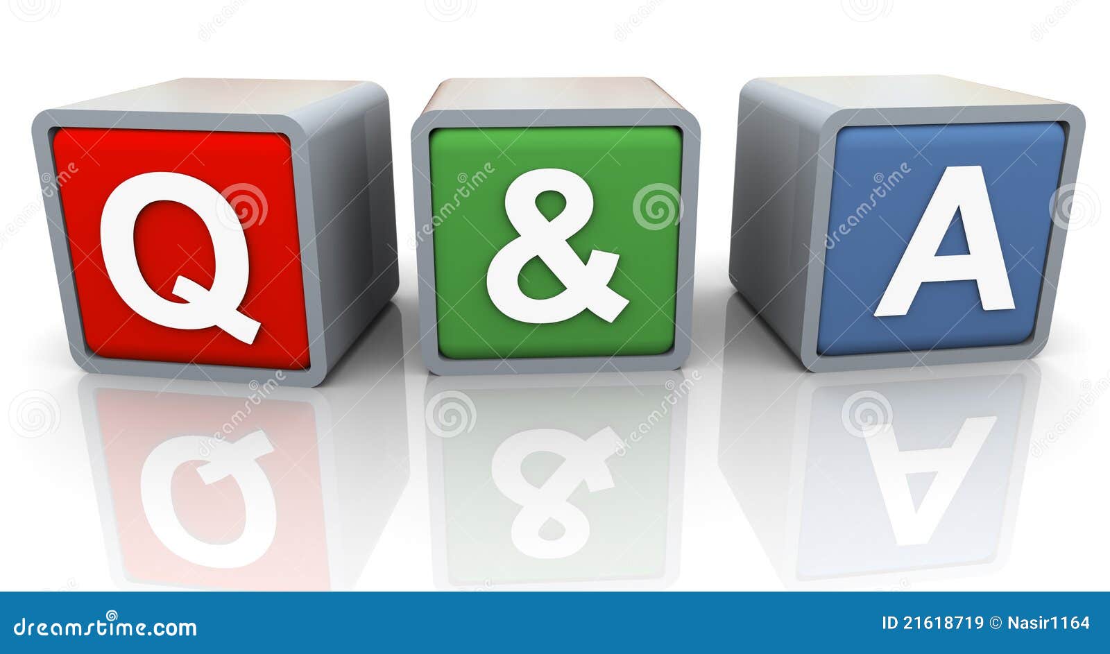 3d question and answer stock illustration. Illustration of asking ...