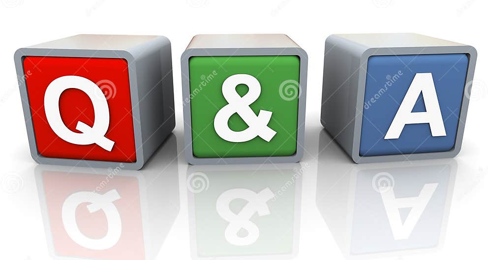 3d question and answer stock illustration. Illustration of asking ...