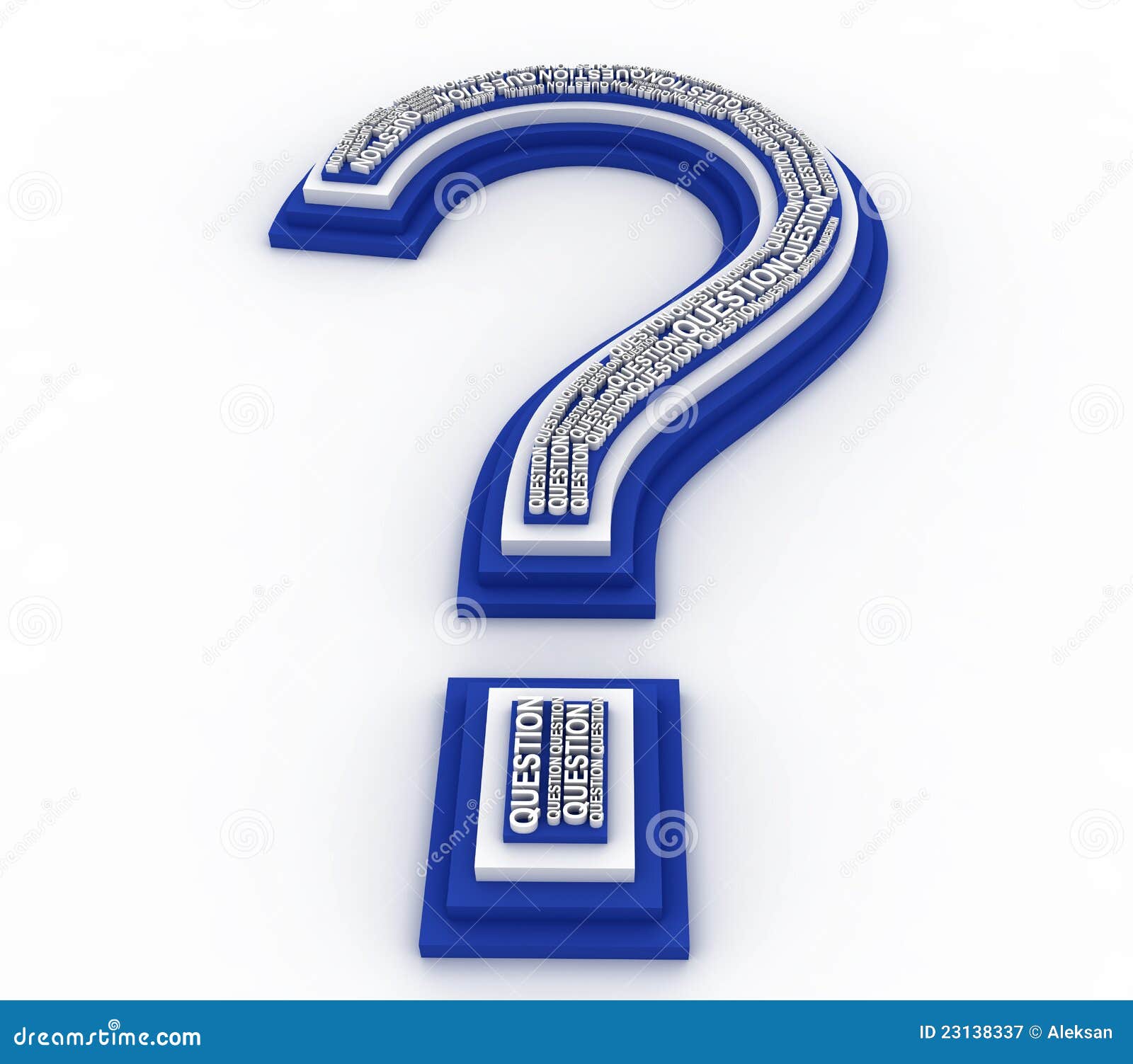 3D question mark stock illustration. Illustration of detail - 23138337