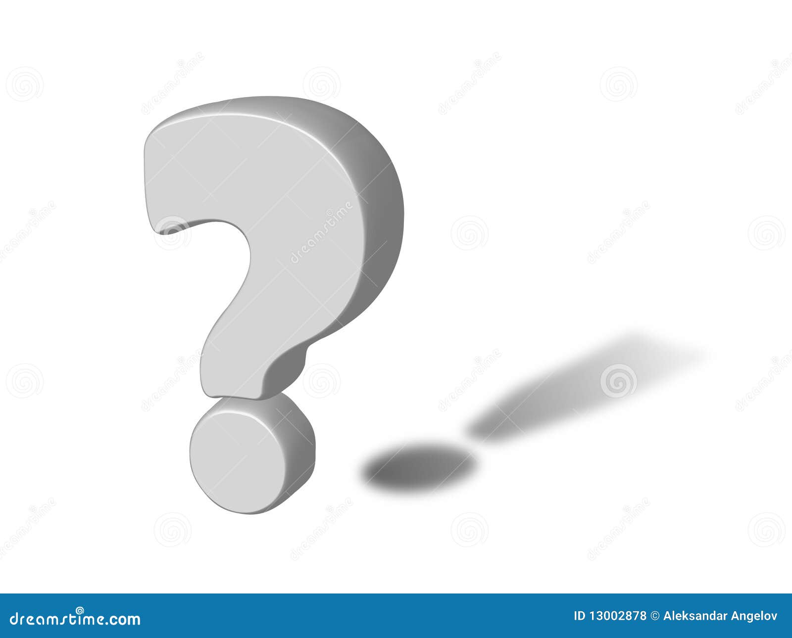 3D Question Mark with Exclamation Mark Shadow Stock Vector ...