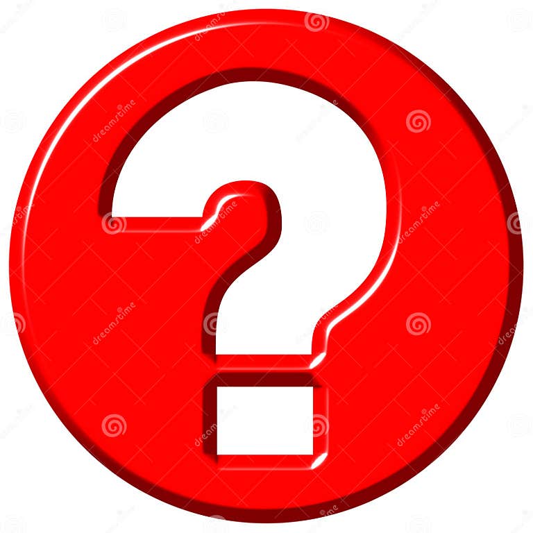 3D Question Sign stock illustration. Illustration of object - 12052222