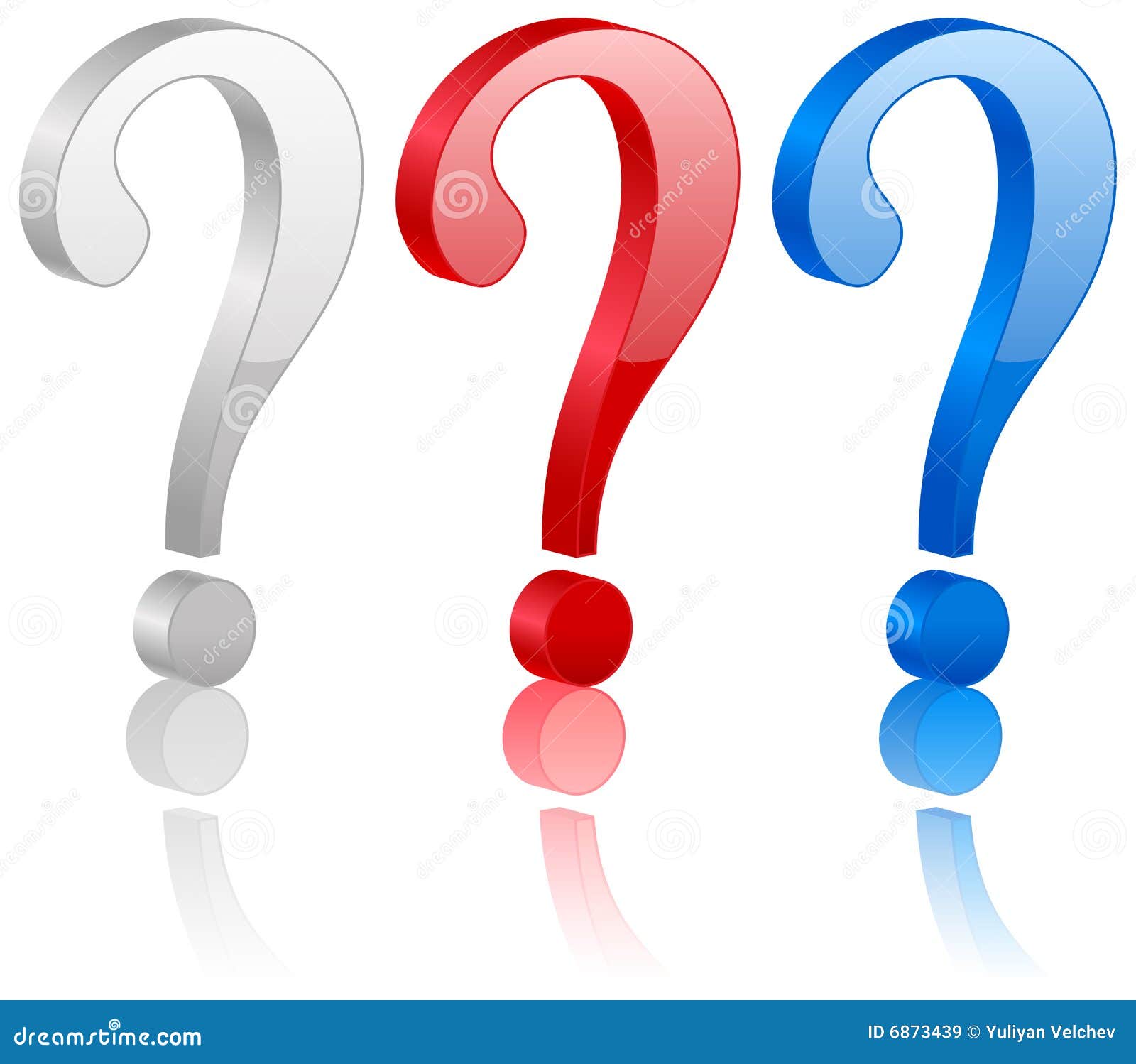 3D question symbol stock vector. Illustration of communication - 6873439